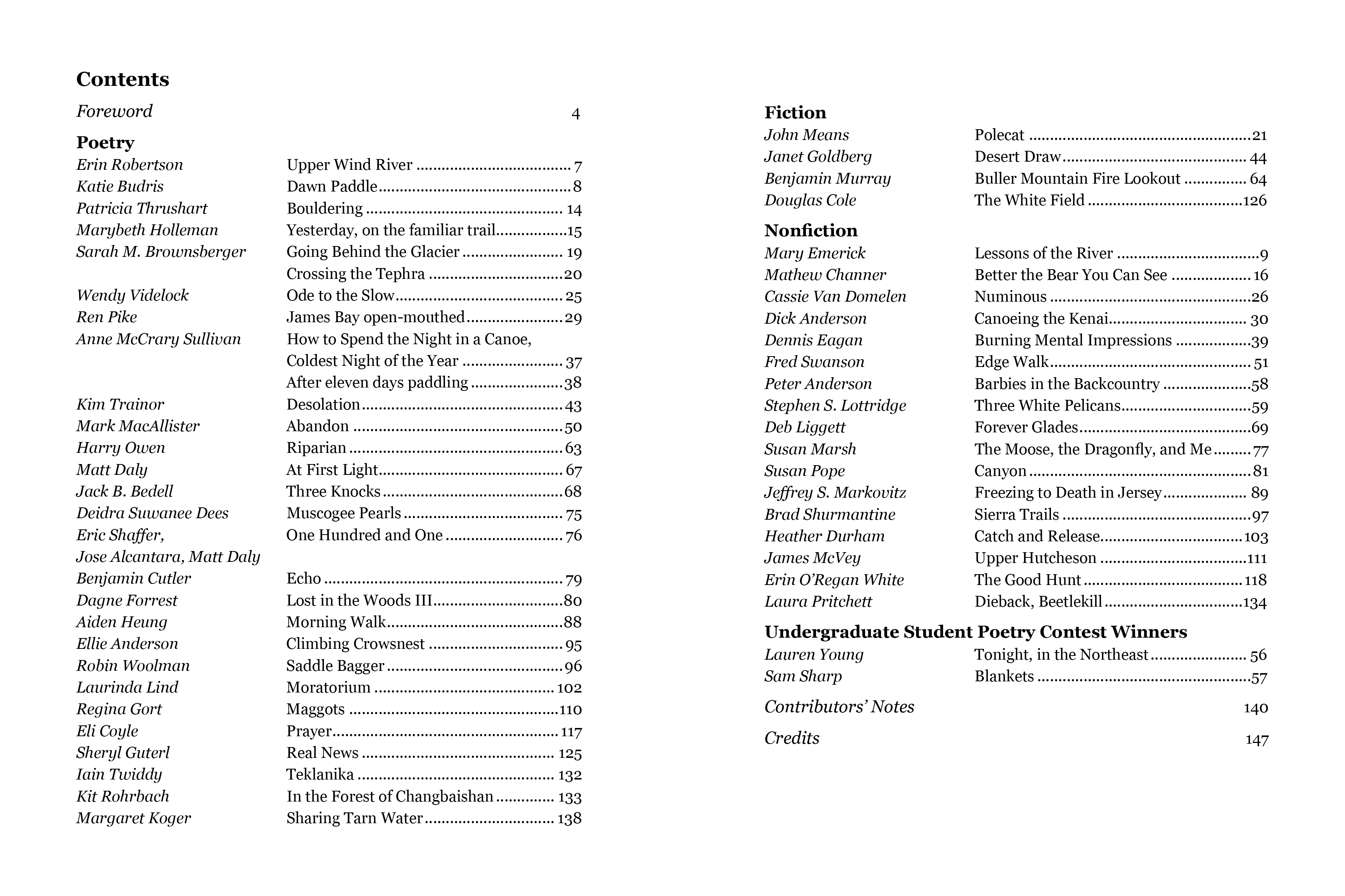 Deep Wild Journal – Writing from the Backcountry